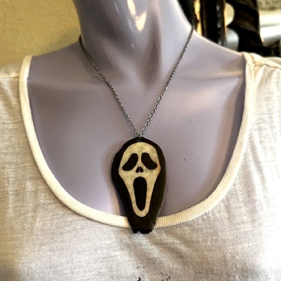 Jewelry | Scream Ghostface Necklace | Poshmark
